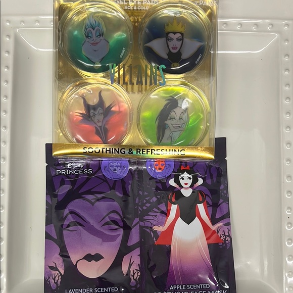 Disney | Skincare | New Disney Villains Set Of 4 Eye Patches And Evil ...